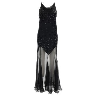 Paco Rabanne Langes Abendkleid - - Dresses - Damen - Schwarzk - S