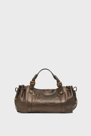 Gerard Darel Sac &agrave; main en cuir m&eacute;tallique - 24H