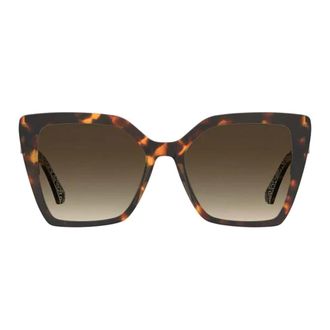Love Moschino Femme, Accessoires, Brun, Taille: 54 MM Lunettes de soleil oeil de chat