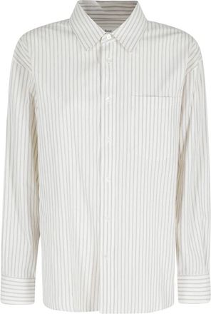 Dunst Femme, Blouses et Chemises, Blanc, Taille: 38 FR Chemise Oversize Ray&eacute;e 2-en-1