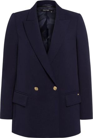 Marc Aurel Femme, Vestes, Bleu, Taille: 40 FR Veste en twill &agrave; double fermeture