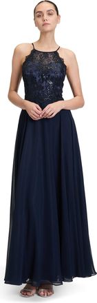 Vera Mont Abendkleid VERA MONT Damen r&uuml;ckenfrei, Damen, Gr. 32, Normalgr&ouml;&szlig;en, blau (night sky), Obermaterial: 100% Polyester. Besatz: 100% Polyamid. Futter: 100