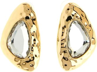 Self Portrait Femme, Accessoires, Jaune, Taille: ONE Size Boucles doreilles cristal martel&eacute;