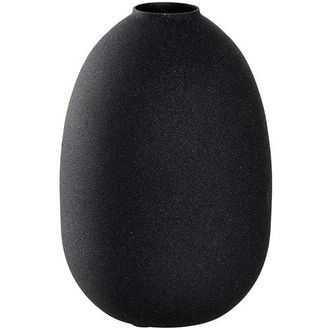 Leonardo 041698 Vase CASOLARE 19 cm schwarz Metall