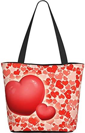 AOOEDM Happy Valentines Day Ladies Shopping Bag 13x11x7in.Le cadeau parfait pour la Saint-Valentin.Cest de la Saint-Valentin pour maman, fille, &eacute;pouse, etc