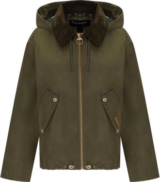 Barbour VESTE &Agrave; CAPUCHE WEAVER VERTE BARBOUR