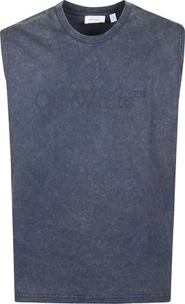 Off-white Homme, Tops, Bleu, Taille: L T-shirt sans manches Bookish