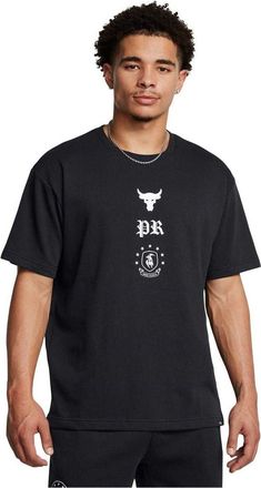 Under Armour Project Rock T-Shirt f&uuml;r Herren, Frottee (Schwarz)
