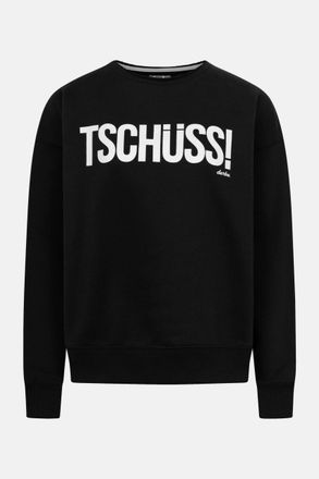 Derbe Derbe Sweatshirt Tsch&uuml;ss Damen Schwarz Crewneck GOTS