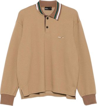 Kolor Poloshirt mit Logo-Stickerei - Nude