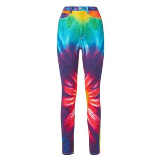 Philipp Plein Super High Waist Jegging Tie Dye - - Jeans - Damen - Mehrfarbig - W26