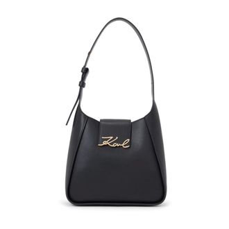 Karl Lagerfeld Femme, Sacs, Noir, Taille: ONE Size K/Signature Hobo Bag