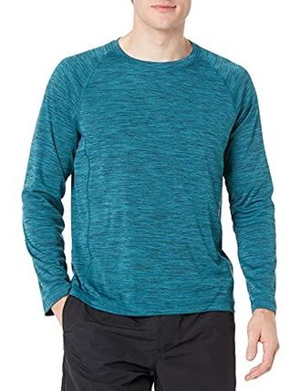 Amazon Essentials T-Shirt de Bain à Séchage Rapide à Manches Longues Homme, Bleu Sarcelle, XXL