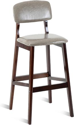 Generic Barhocker in Tresenh&ouml;he, Tresenhocker aus PU-Leder mit R&uuml;cken- und Fu&szlig;st&uuml;tze, K&uuml;cheninsel-Fr&uuml;hst&uuml;cksbarst&uuml;hle, Holzrahmen, 136 kg