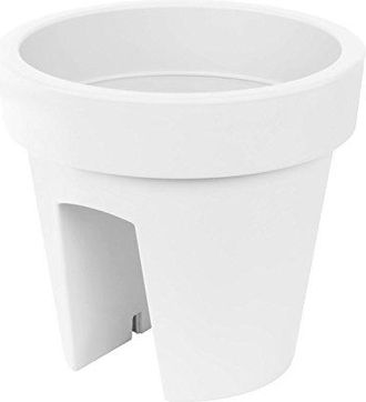 Prosperplast Prosper Plast dlofr250-s449 24,5 x 24,5 x 22,5 cm lofly Gel&auml;nder Blumentopf - wei&szlig; (12)