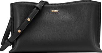 DKNY Womens ALYA Crossbody Handbag, Black/Gold