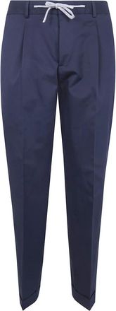 Barba Homme, Pantalons, Bleu, Taille: L Roma Chino Pantalons