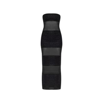 Os&eacute;ree Lurex Thread Dress - - Dresses - Damen - Schwarzk - L
