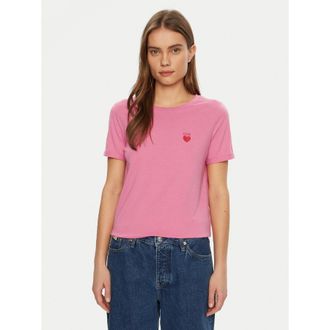 Jacqueline de Yong T-Shirt Kitty 15318845 Rosa Regular Fit