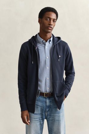 GANT Herren Shield Sweatjacke (XXXL) EVENING Blau