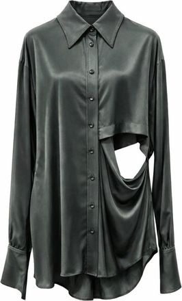 Andrea Ya'aqov Femme, Blouses et Chemises, Vert, Taille: 38 FR Viscose Skirt