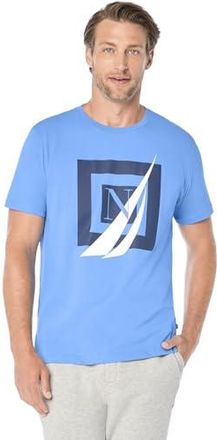 Nautica Mens Short Sleeve 100% Cotton Nautical Series Graphic Tee