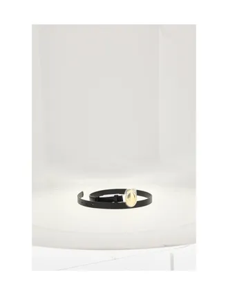 Dior Womens Leather Belt 30 Montaigne Black Calfskin