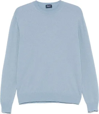 Drumohr Pullover aus Boucl&eacute;-Strick - Blau