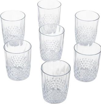 Alpina Wasserglas wiederverwendbar 6x400ml Kristalleffekt
