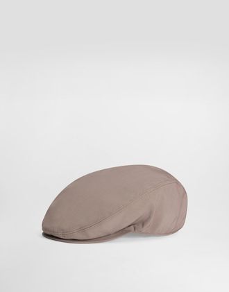 Dolce & Gabbana Wool Poplin Flat Cap - Mann H&uuml;te Und Handschuhe Brown 57