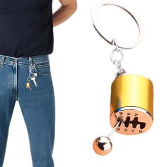Generic Porte-clés manuel | Boîte de vitesses manuelle Fidget Toy, levier de vitesse manuel créatif à 6 vitesses, porte-clés de voiture pièce automobile