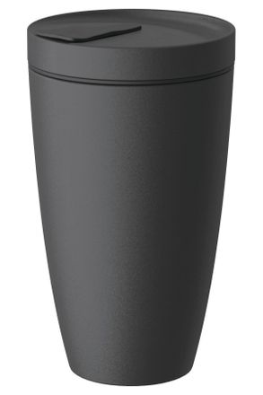 Villeroy & Boch Kaffeebecher Manufacture Rock, Schwarz, Keramik, 350 ml, Kaffee & Tee, Tassen, Kaffeebecher