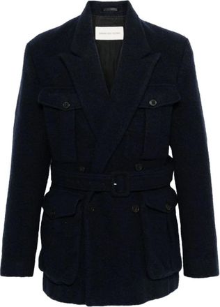 Dries Van Noten Homme, Vestes, Bleu, Taille: S Blazers