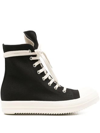 Rick Owens High-Top-Sneakers mit Schnürung - Schwarz