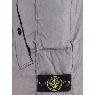 Stone Island Crinkle Texture Recycled Nylon Vest - Gray