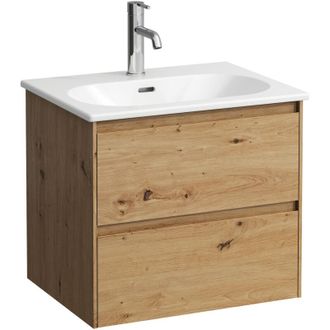 Laufen Lua Komplettset, Waschtisch inkl. Waschtischunterschrank, - Laufen