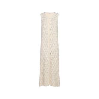 Object Robe longue en maille en coton m&eacute;lang&eacute;