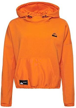 Superdry Mountain Tech Crop Hood Sweat à Capuche, Orange foncé, S Femme