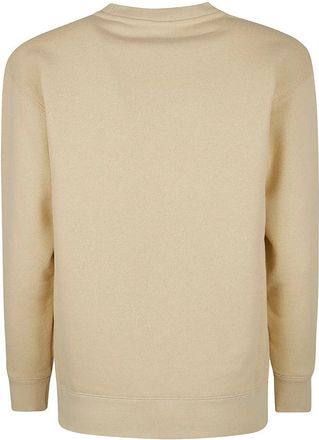 Valentino Logo-Embroidered Crew Neck Sweatshirt - Beige