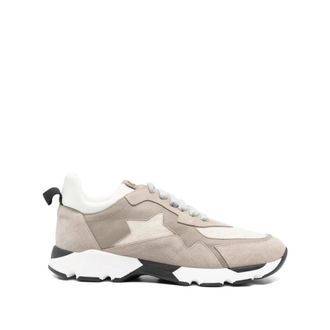 Lorena Antoniazzi Beige Wildleder Stern Schn&uuml;rsneaker - - Shoes - Damen - Beige - 38 EU