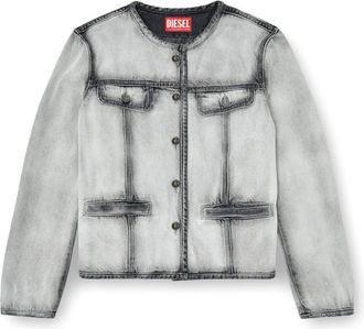 Diesel Femme, Vestes, Gris, Taille: 40 FR Veste en jean