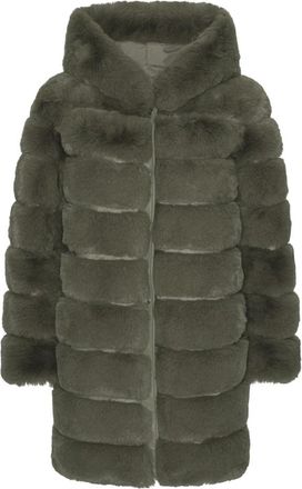 Americandreams Americandreams, Femme, Vestes, Vert, Taille: 36 FR Blake Faux Fur Coat