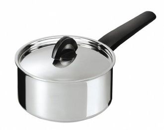 Kuhn Rikon 37300 Kochgeschirr Topf Edelstahl induktionsgeeignet Luna Stielkasserolle 1.5L/16cm