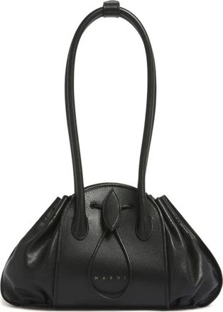 Marni cabas en cuir souple Shopper - Noir