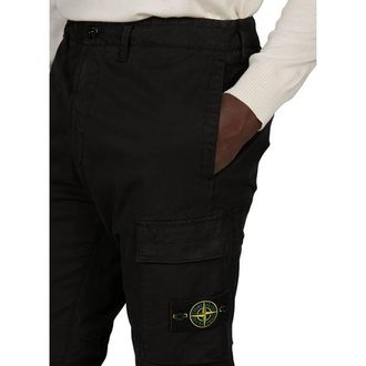 Stone Island Pantalon cargo fusel&eacute; en coton m&eacute;lang&eacute;