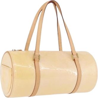 Louis Vuitton Sac &agrave; main vintage en cuir verni doccasion - Femme - Pre-owned - Beige - Taille: ONE Size