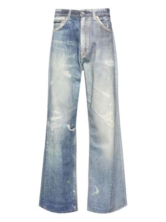 Our Legacy jean Third Cut imprimé - Bleu
