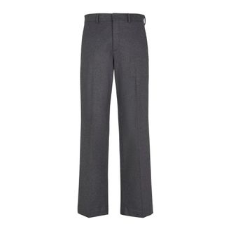 Fendi Gerade Kaschmirhose - - Trousers - Herren - Grau - M