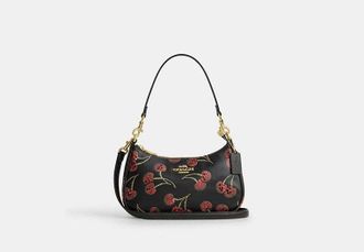 Coach Teri Schultertasche Mit Kirschprint