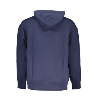 Tommy Hilfiger Logo-Embroidered Cotton Hoodie - Navy